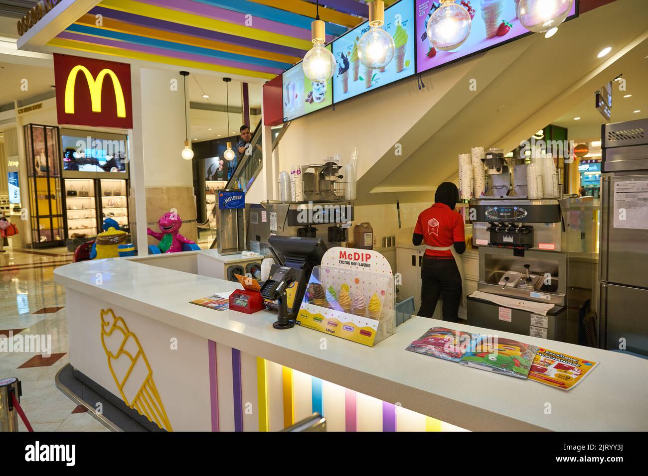 KUALA LUMPUR, MALAYSIA - CIRCA JANUARY, 2020: counter service at ...