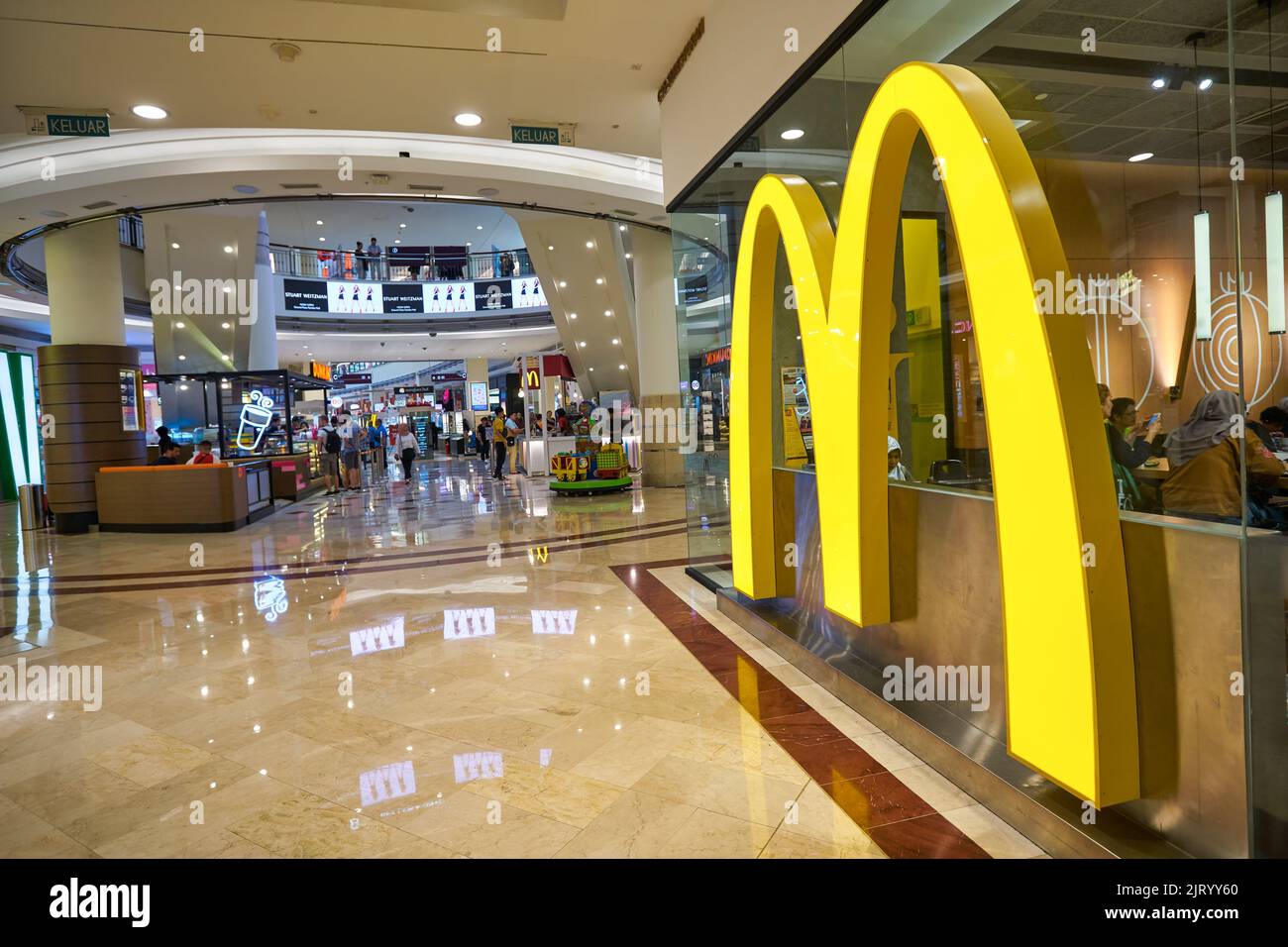 KUALA LUMPUR, MALAYSIA - CIRCA JANUARY, 2020: the Golden Arches sign ...