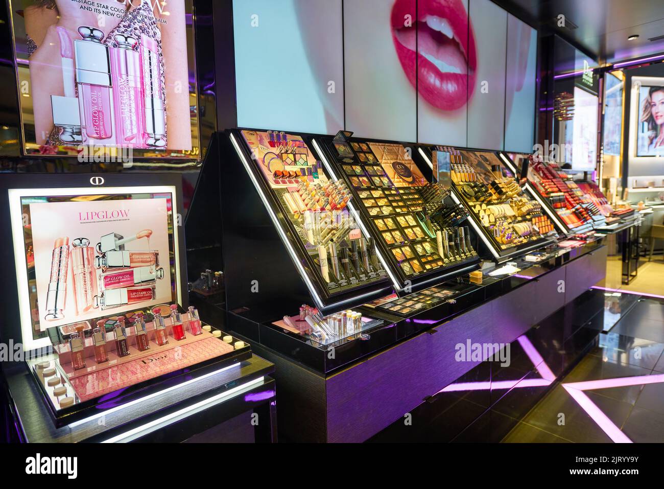 KUALA LUMPUR, MALAYSIA - CIRCA JANUARY, 2020: interior shot of Dior ...