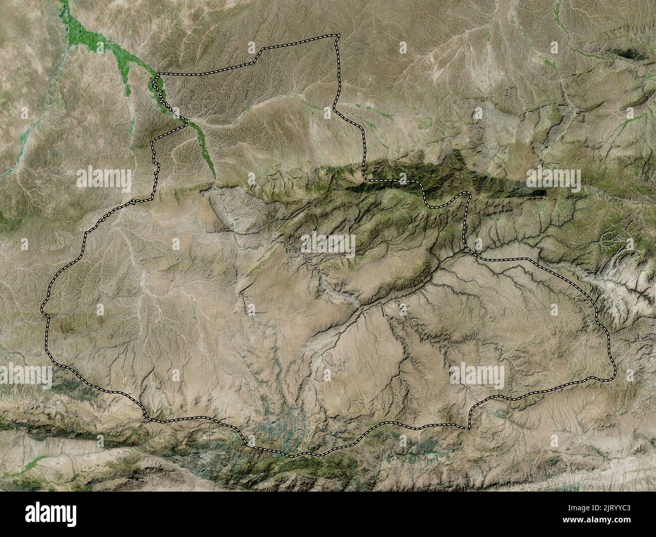 Badghis, province of Afghanistan. High resolution satellite map Stock ...