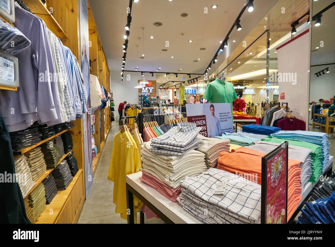 KUALA LUMPUR, MALAYSIA - CIRCA JANUARY, 2020: interior shot of Giordano ...