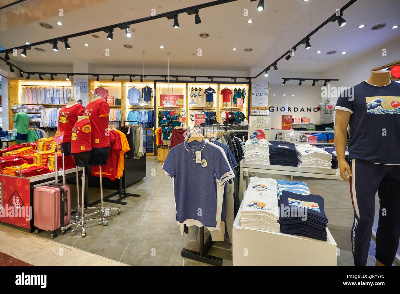 KUALA LUMPUR, MALAYSIA - CIRCA JANUARY, 2020: interior shot of Giordano ...