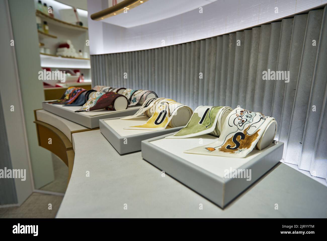 KUALA LUMPUR, MALAYSIA - CIRCA JANUARY, 2020: interior shot of Dior ...