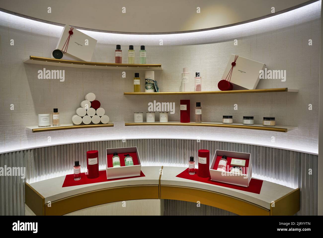 KUALA LUMPUR, MALAYSIA - CIRCA JANUARY, 2020: bottles of Dior fragrance ...