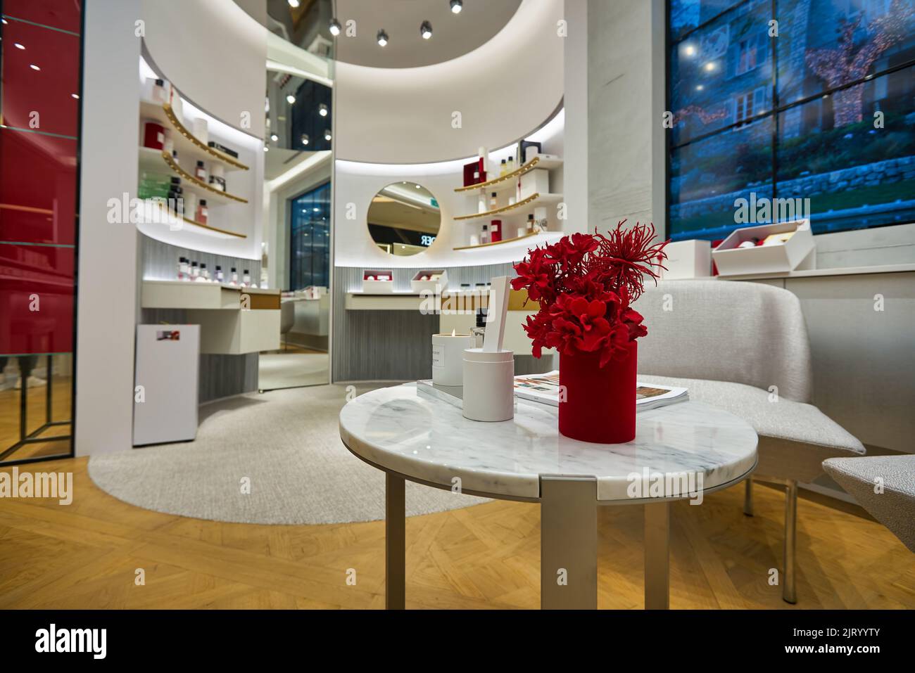 KUALA LUMPUR, MALAYSIA - CIRCA JANUARY, 2020: interior shot of Dior ...