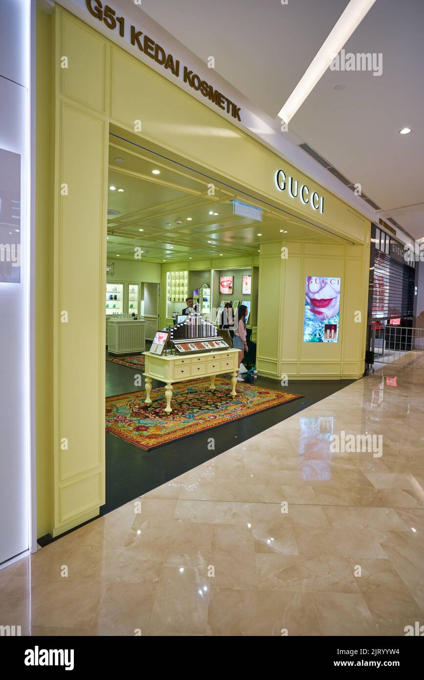 KUALA LUMPUR, MALAYSIA - CIRCA JANUARY, 2020: Gucci storefront in Suria ...