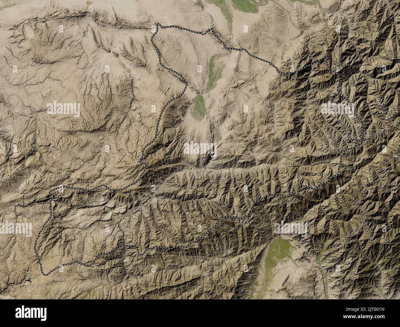 Baghlan, province of Afghanistan. Low resolution satellite map Stock ...