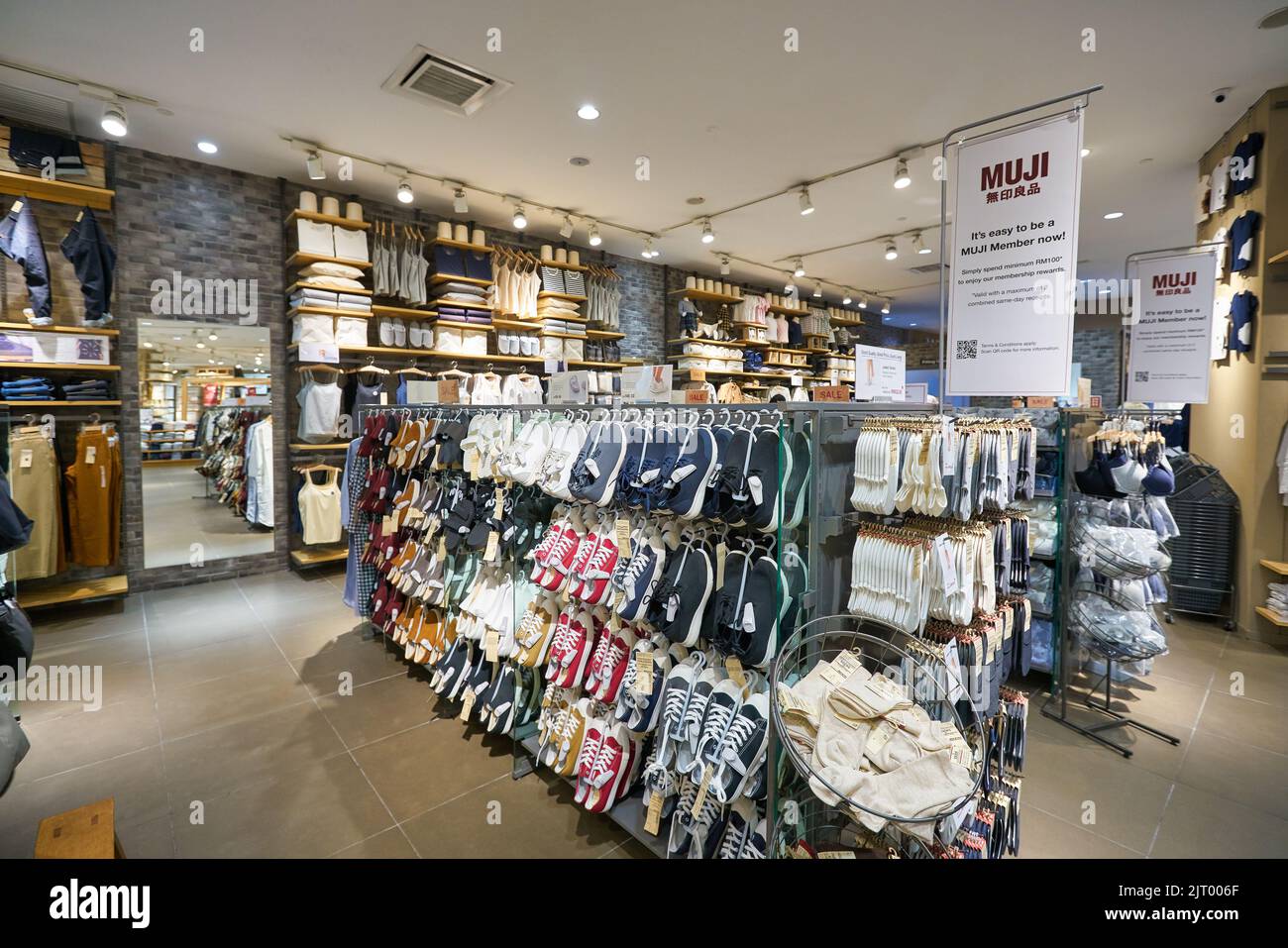 KUALA LUMPUR, MALAYSIA - CIRCA JANUARY, 2020: interior shot of Muji ...