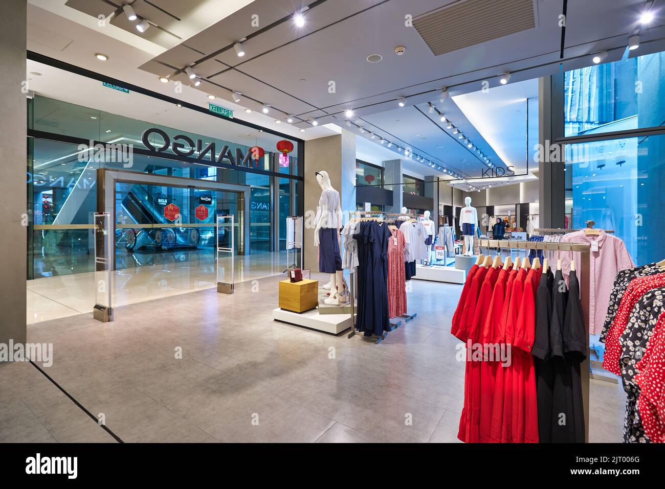 KUALA LUMPUR, MALAYSIA - CIRCA JANUARY, 2020: interior shot of Mango ...