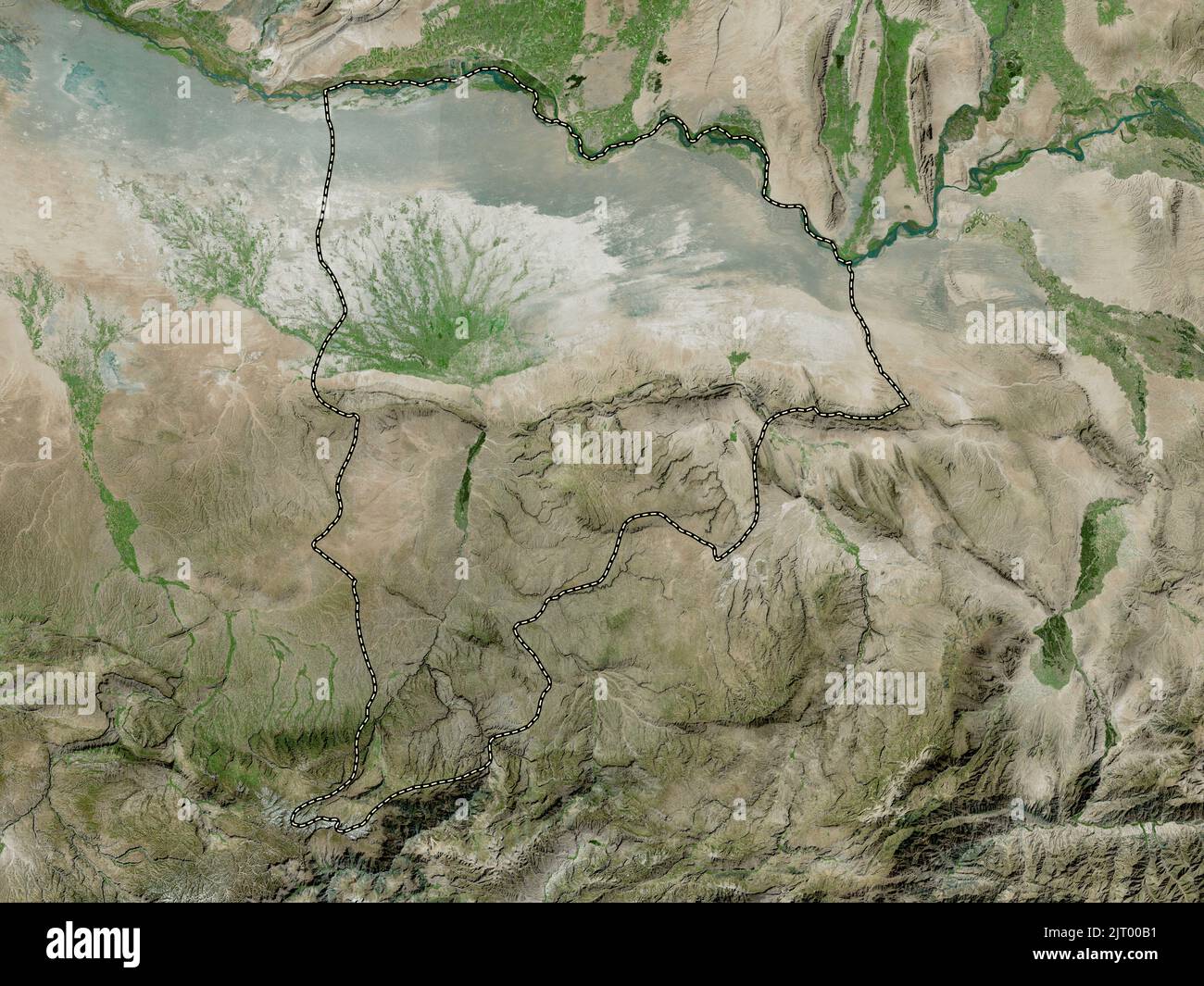 Balkh, province of Afghanistan. High resolution satellite map Stock ...