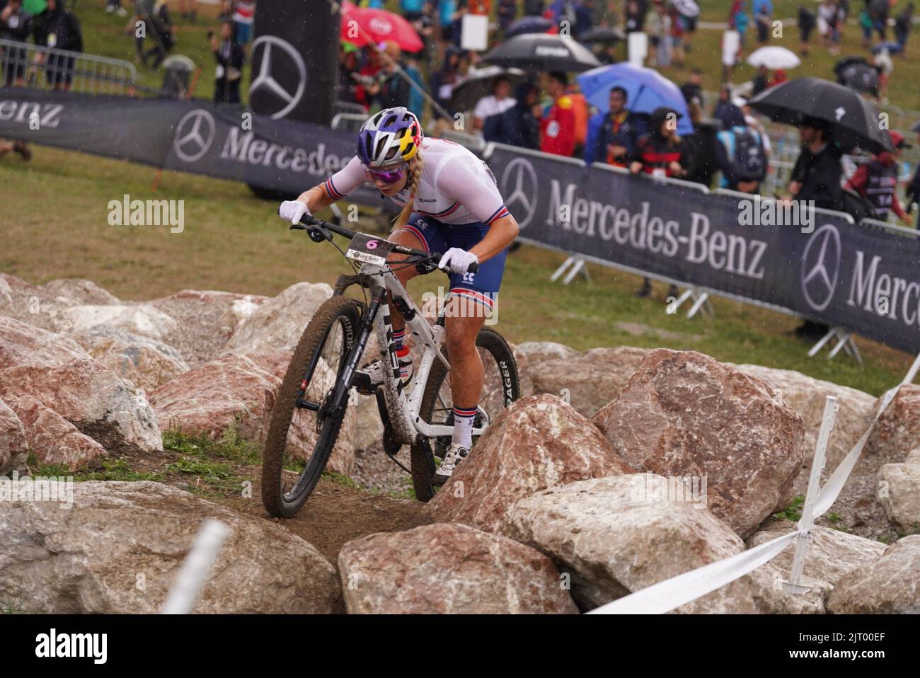 6 RICHARDS Evie during UCI Mountain Bike World Championships in Les ...