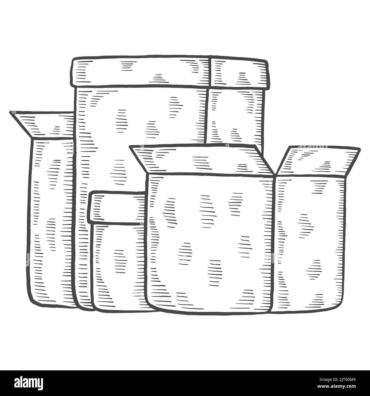 parcel box package charity humanitarian international day isolated ...