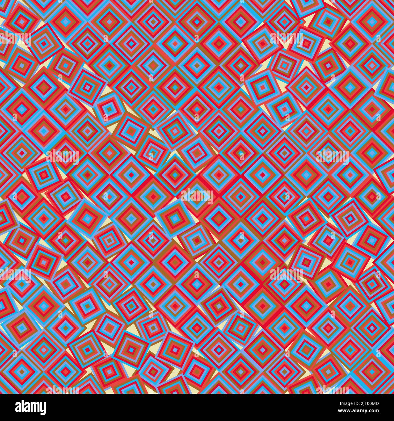 Colorised Rhombuses tiles tessellation pattern illustration Stock ...