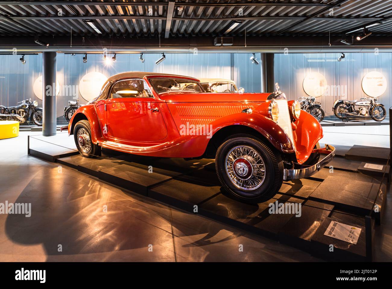 Mercedes-Benz 320 - Classic retro car. Riga motor museum. Riga, Latvia ...