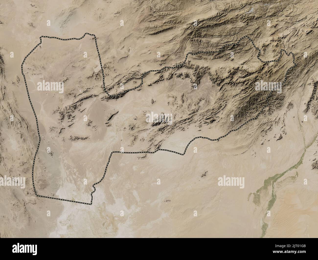 Farah, province of Afghanistan. Low resolution satellite map Stock ...