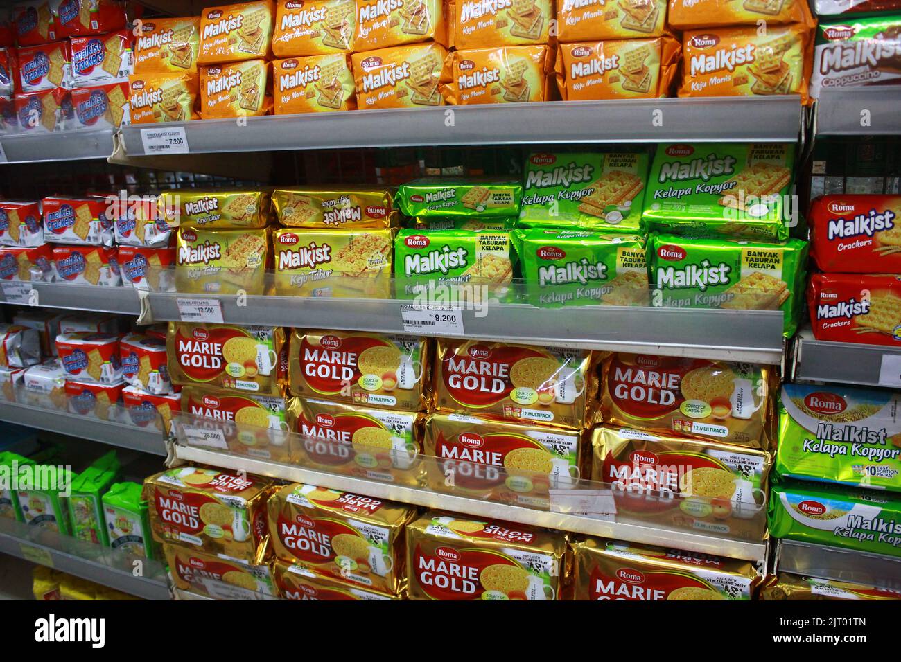 Various Famous Brand of Biscuits in Indonesia Stock Photo - Alamy