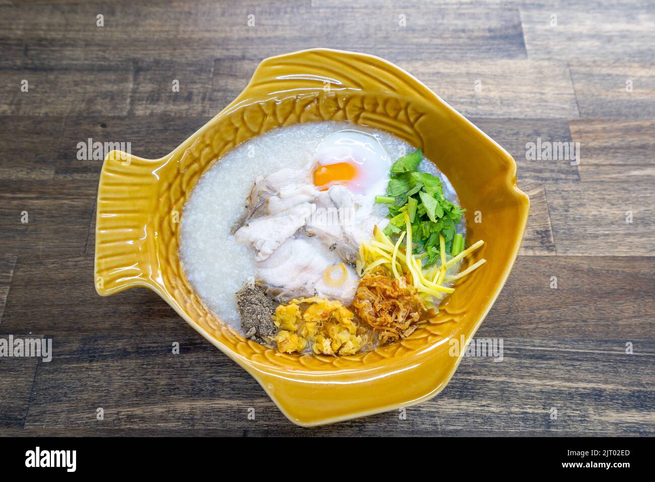 Fish Porridge,rice soup with sliced fish.Thai breakfast style Stock ...