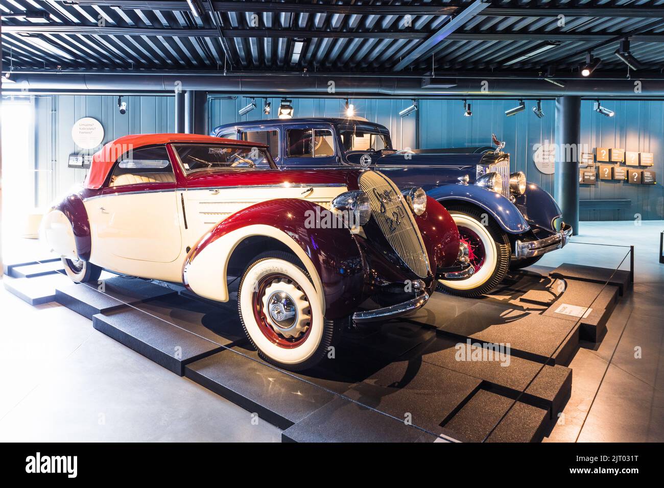 Steyr 220 Glaser Sport Cabrio - Classic retro car. Riga motor museum ...