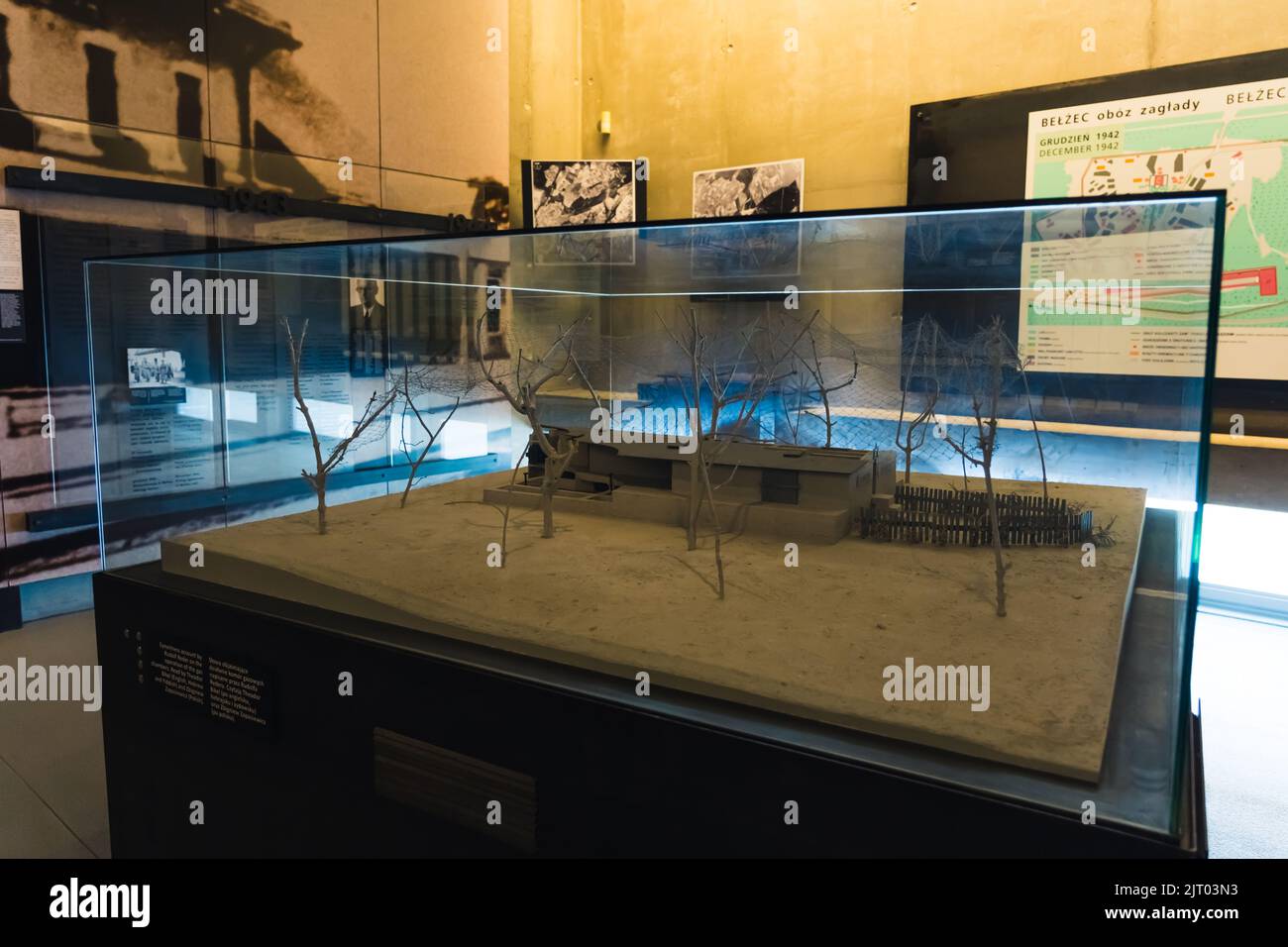08.27.2022 - Belzec, Poland - Belzec Nazi Death Camp. Interior of nazi ...