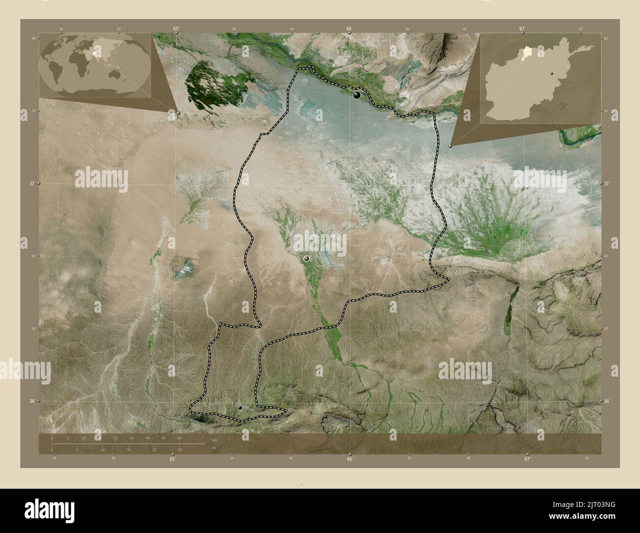Jawzjan, province of Afghanistan. High resolution satellite map ...