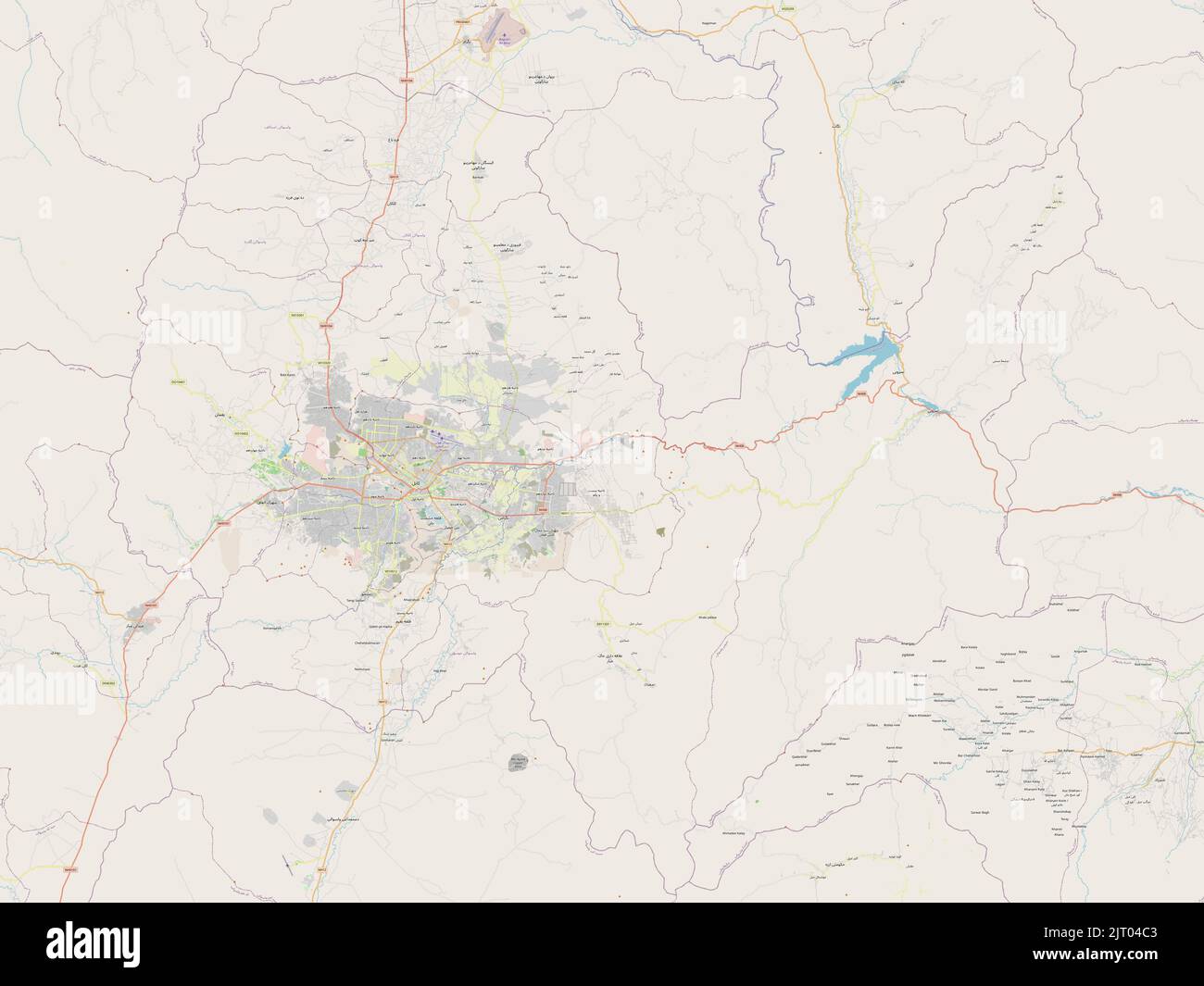 Kabul map hi-res stock photography and images - Alamy