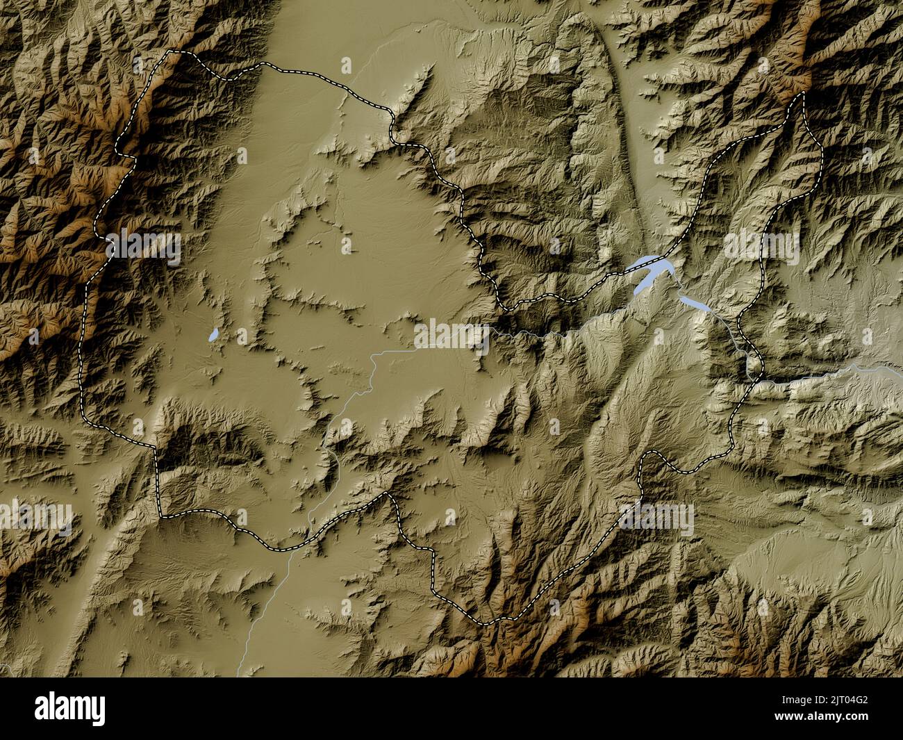 Kabul, province of Afghanistan. Elevation map colored in wiki style ...