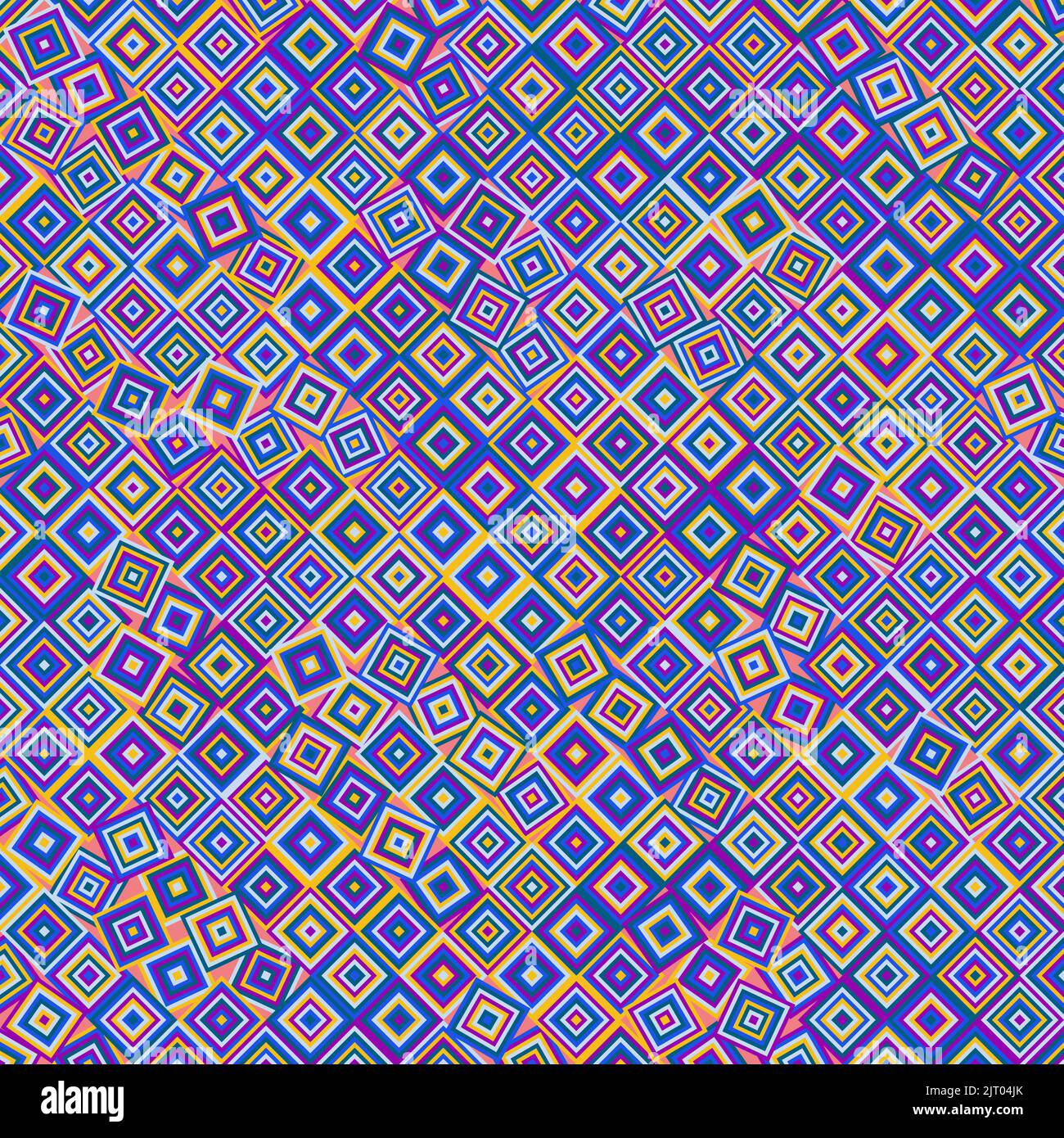 Colorised Rhombuses tiles tessellation pattern illustration Stock ...