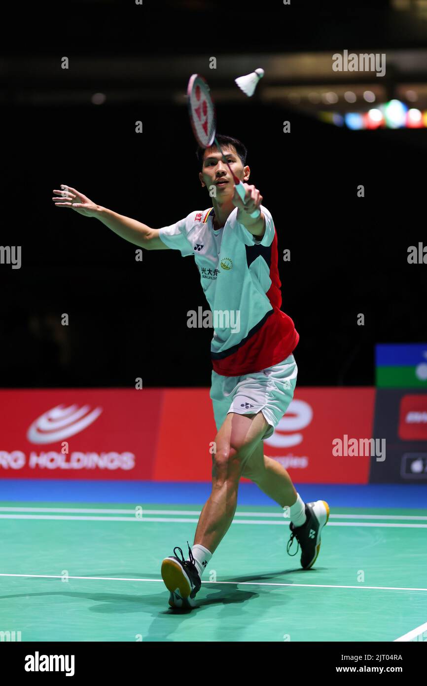 Tokyo, Japan. 27th Aug, 2022. Zhao Jun Peng (CHN) Badminton ...