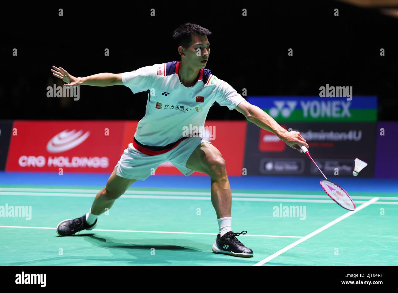 Tokyo, Japan. 27th Aug, 2022. Zhao Jun Peng (CHN) Badminton ...