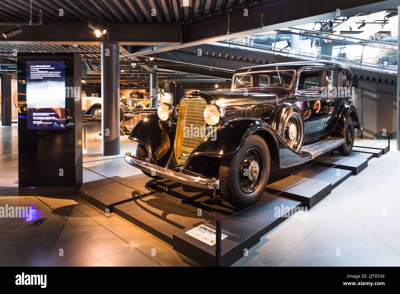 Lincoln V12 series 277B model KB - Classic retro car. Riga motor museum ...
