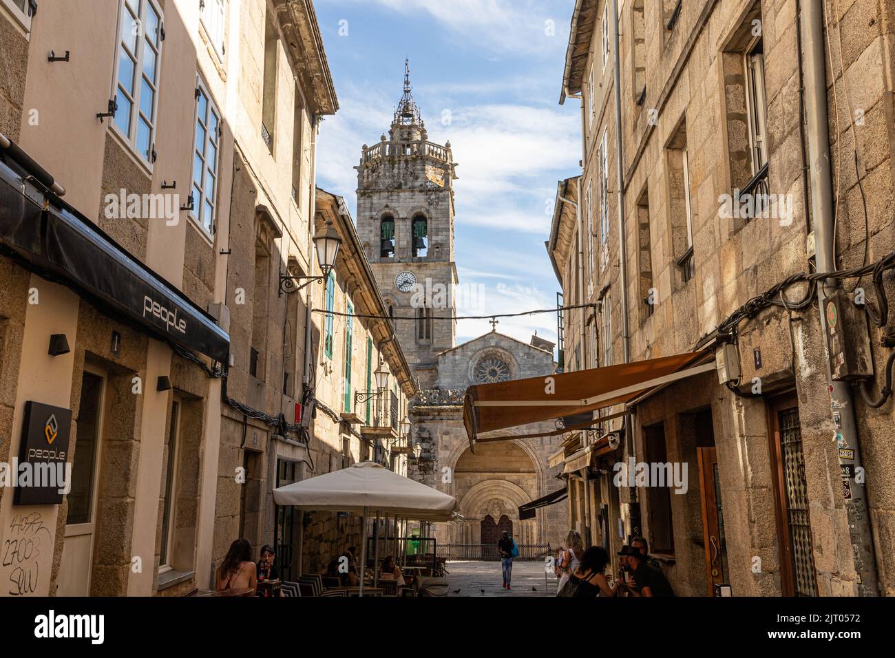 Lugo, Spain. The Catedral de Santa Maria (Saint Mary's Cathedral), a ...