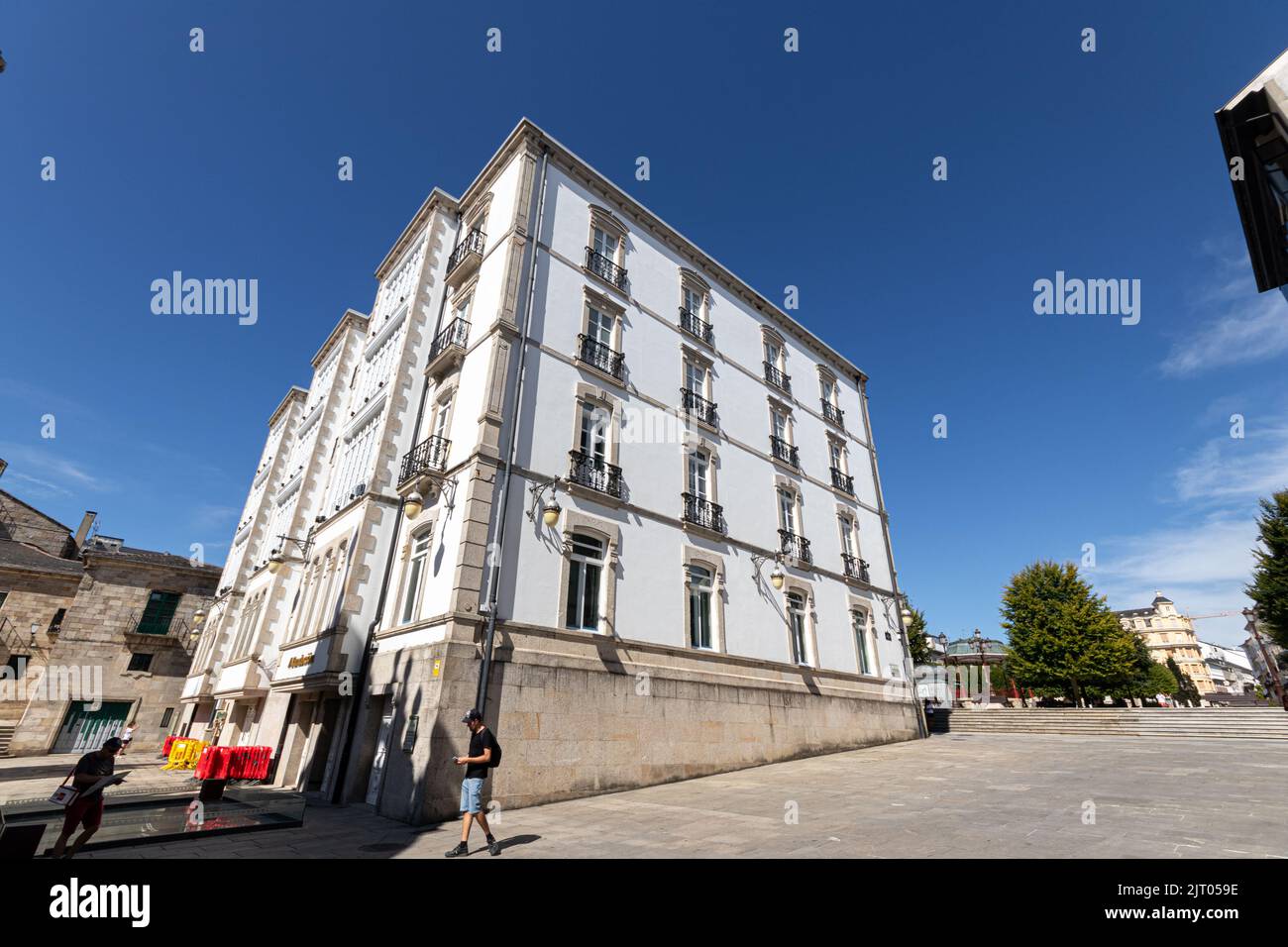 Lugo, Spain. The Casa Alvarado, an ancient palace house that now houses ...