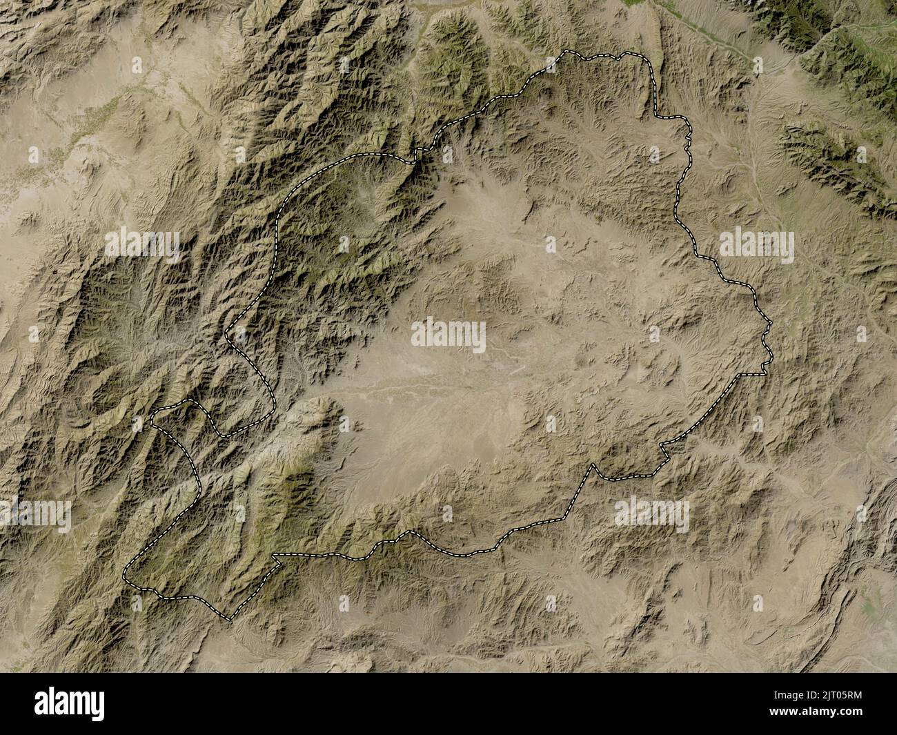 Khost, province of Afghanistan. Low resolution satellite map Stock ...