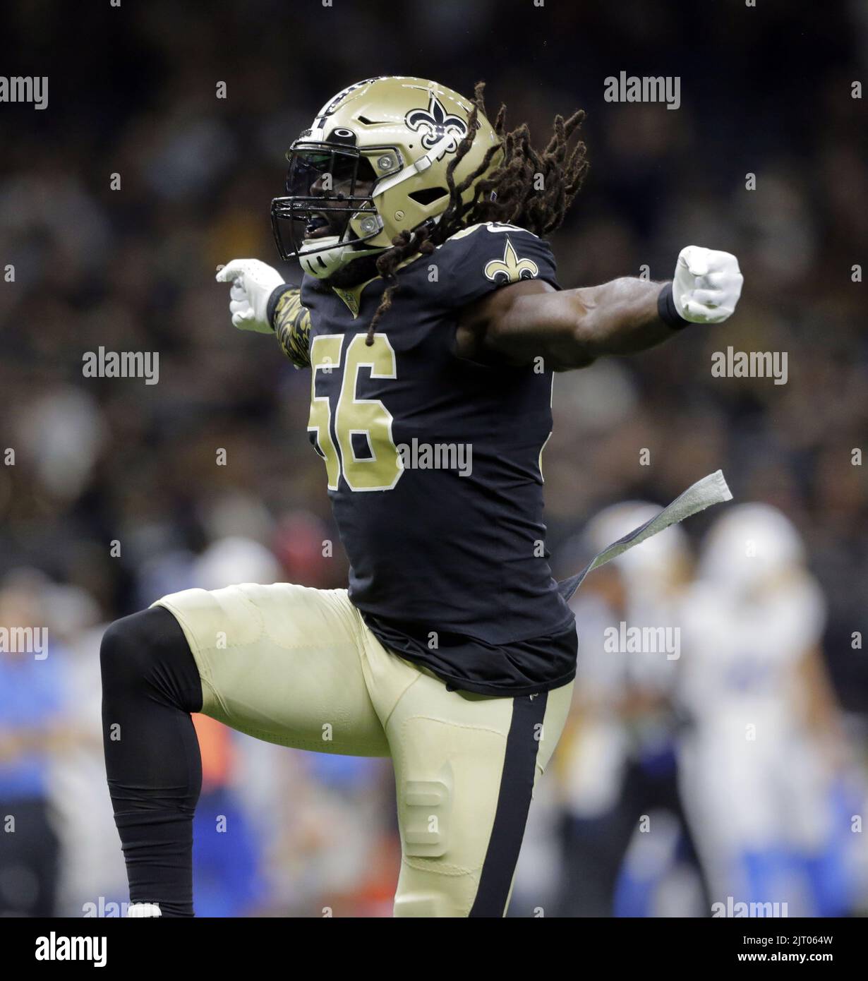 New Orleans, USA. 26th Aug, 2022. New Orleans Saints linebacker Demario ...