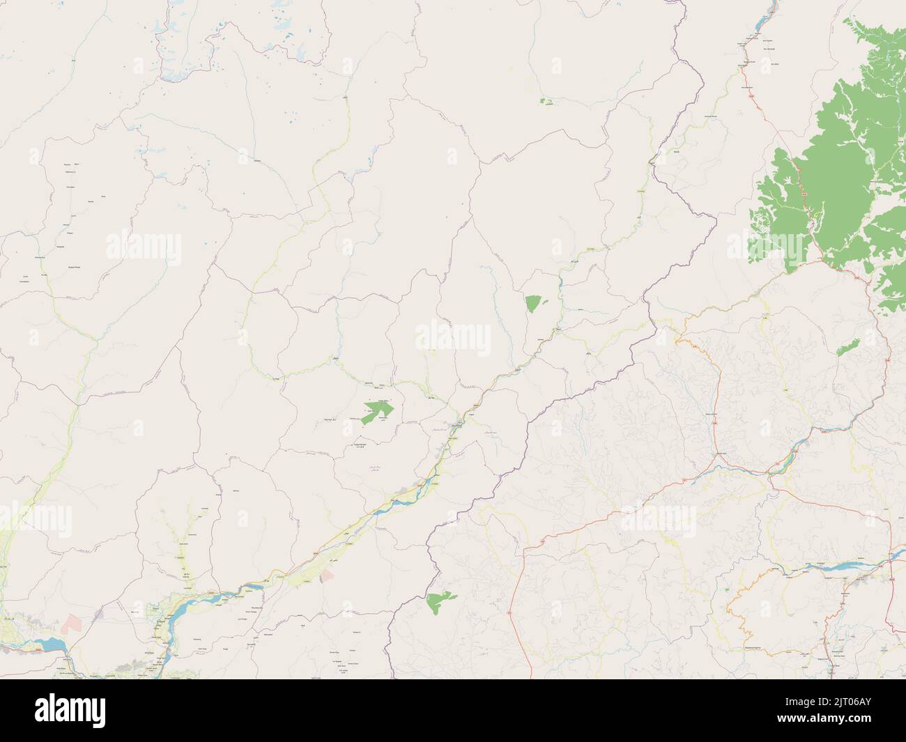 Kunar, province of Afghanistan. Open Street Map Stock Photo - Alamy