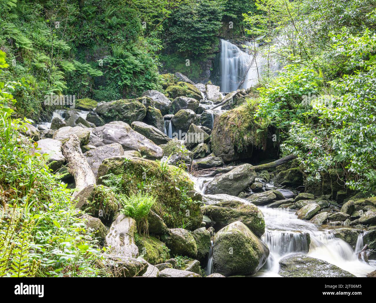 Torc Waterfall in Killarney National Park in County Kerry, Ireland ...