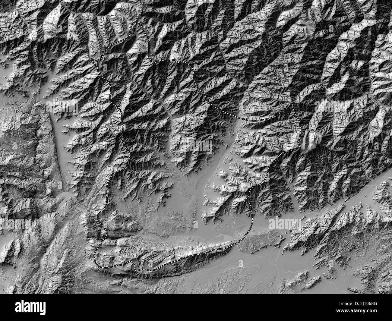 Laghman, province of Afghanistan. Bilevel elevation map with lakes and ...