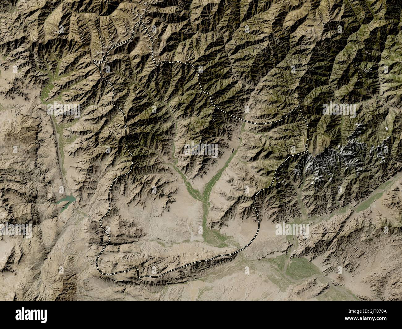 Laghman, province of Afghanistan. Low resolution satellite map Stock ...