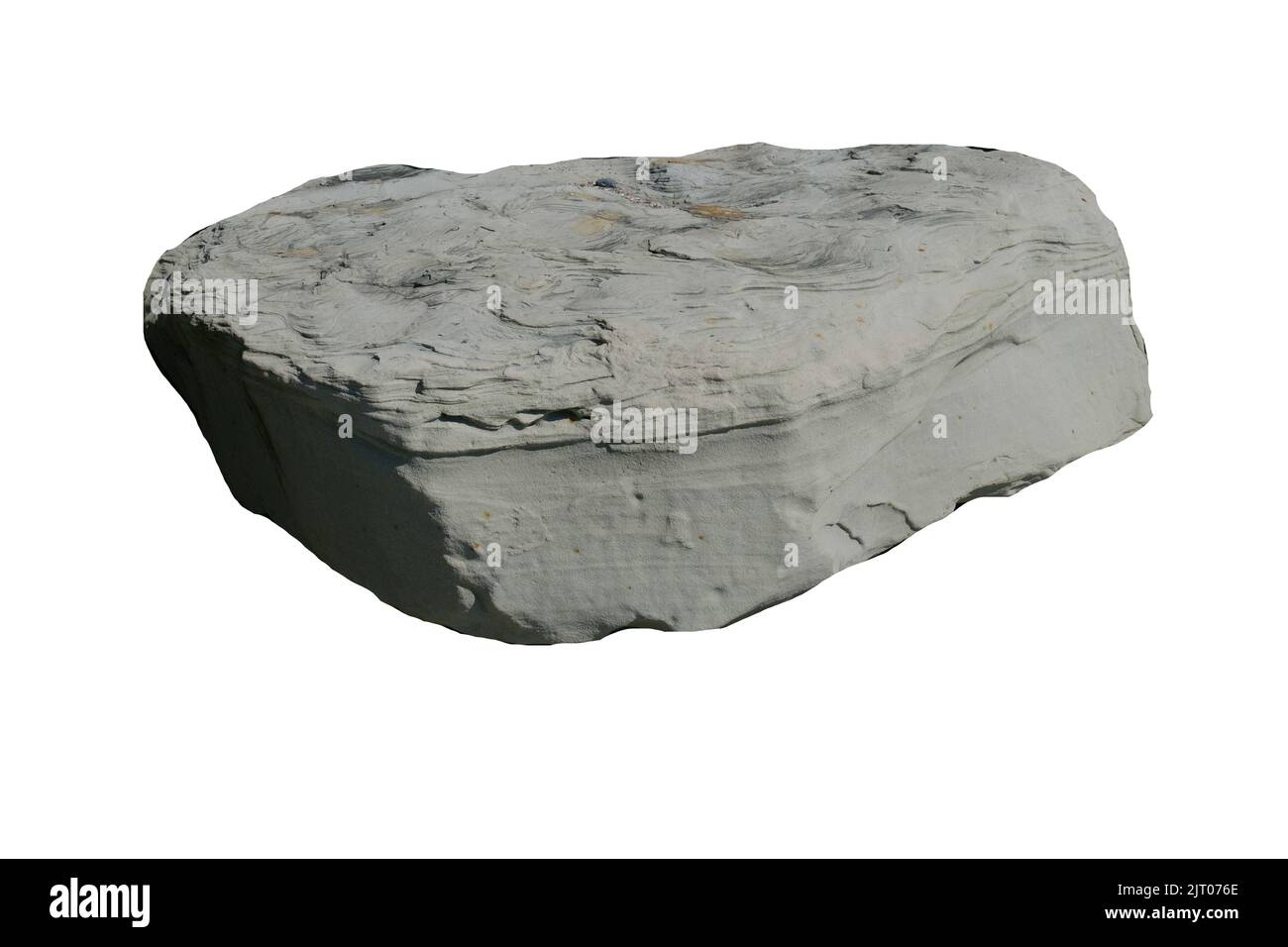 big stone boulder isolated on white background Stock Photo - Alamy