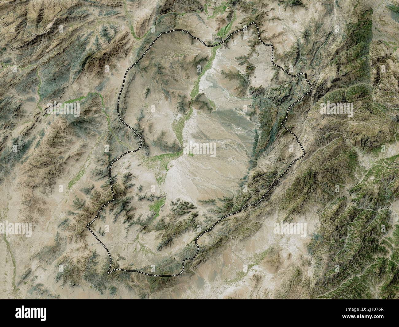 Logar, province of Afghanistan. High resolution satellite map Stock ...