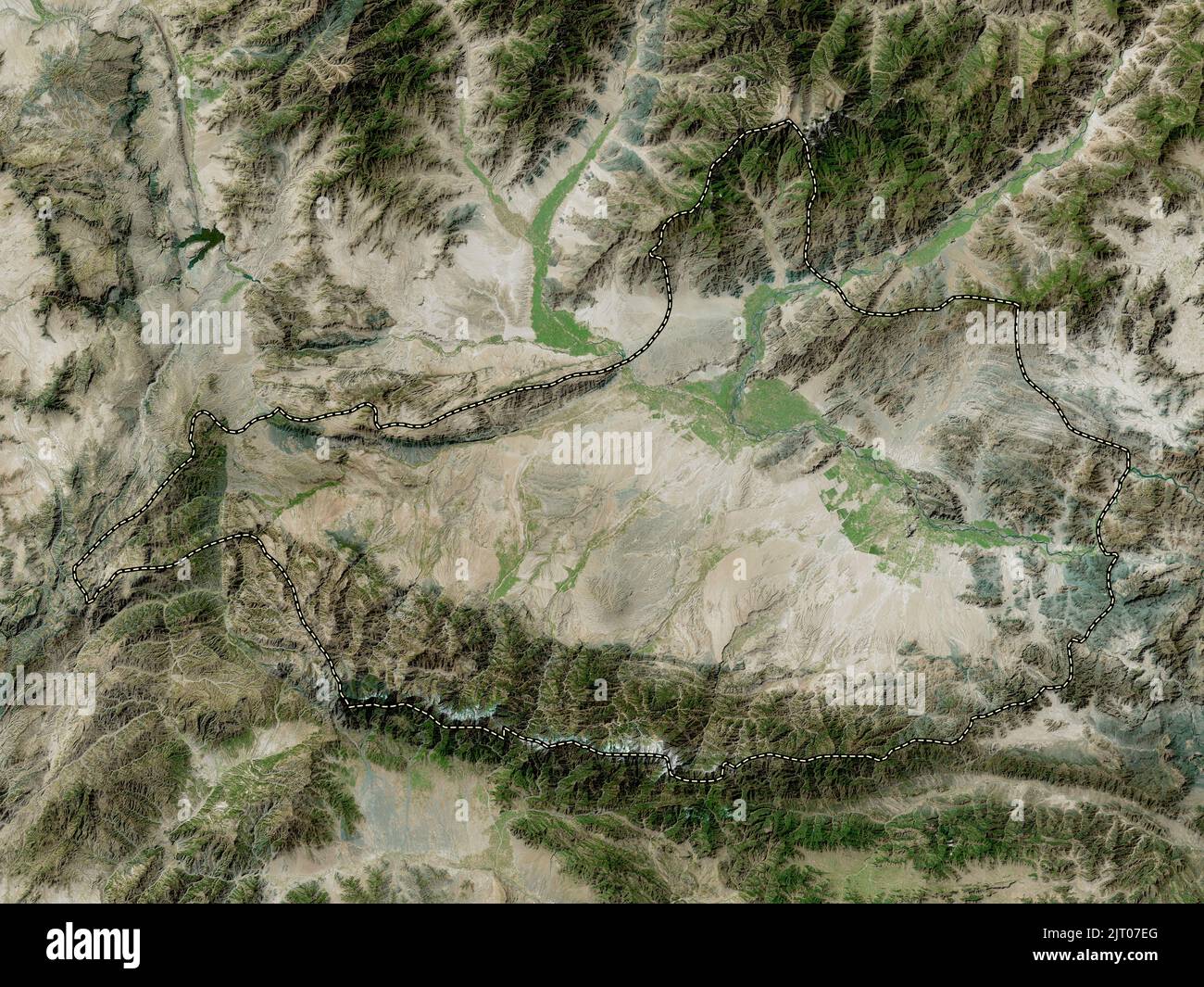 Nangarhar, province of Afghanistan. High resolution satellite map Stock ...
