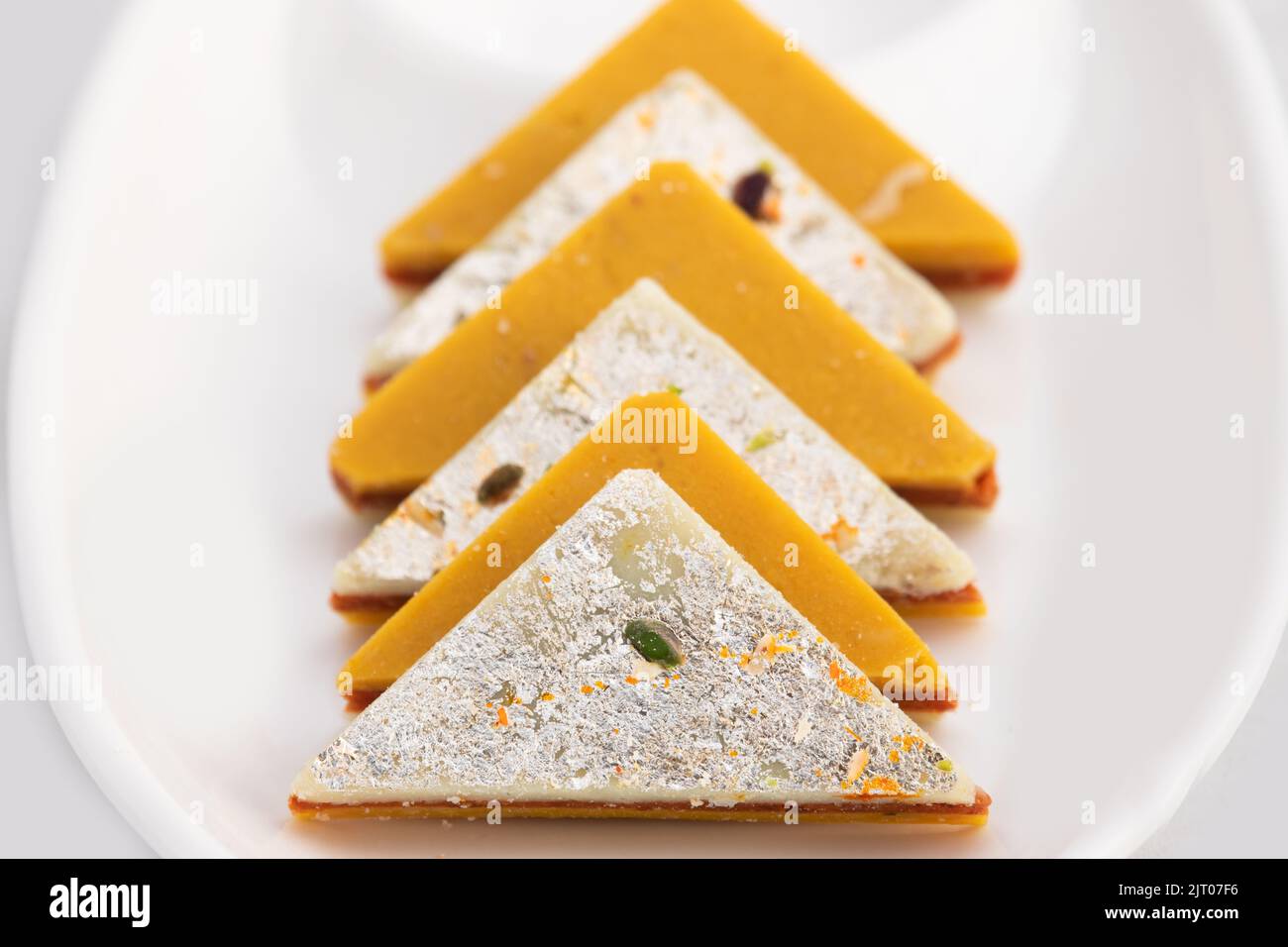 Indian Mithai Kaju Kesar Choco Gulkand Sandwich Burfi Also Known As ...