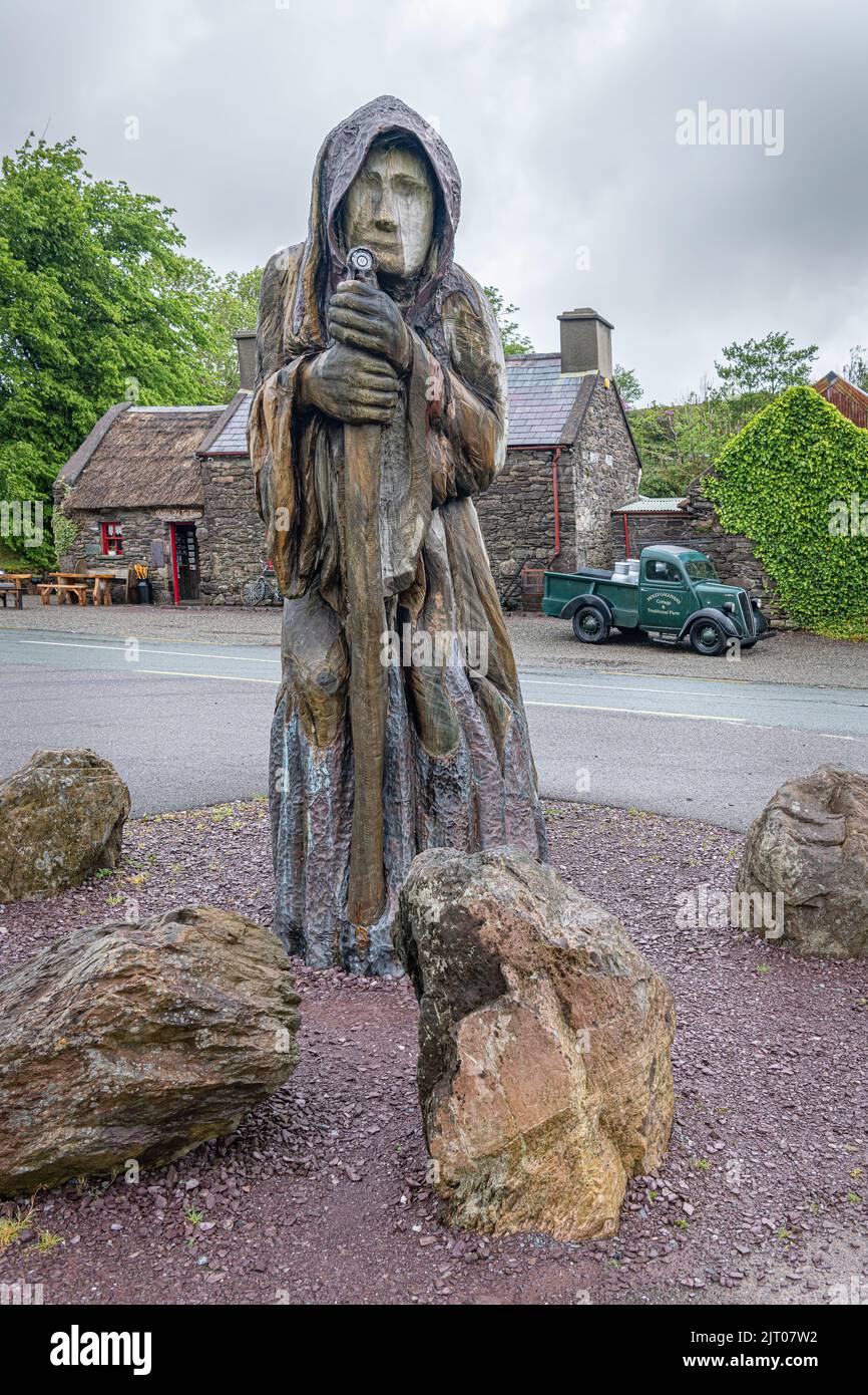 The Druid statue in the layby at Molly Gallivan’s, County Kerry ...