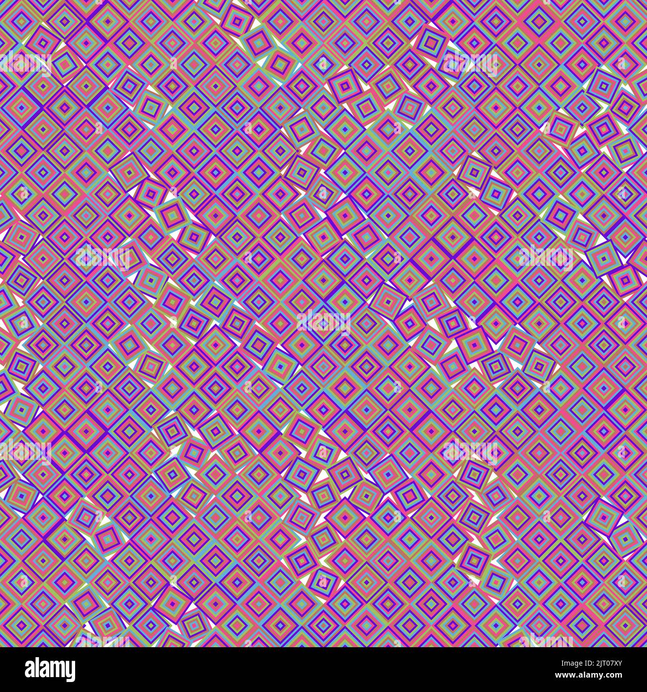 Colorised Rhombuses tiles tessellation pattern illustration Stock ...