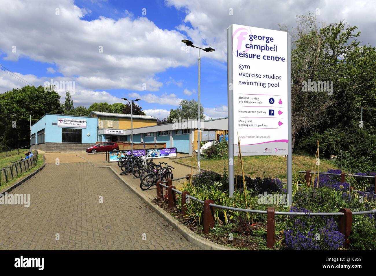 The George Campbell Leisure Centre, March town; Cambridgeshire; England ...