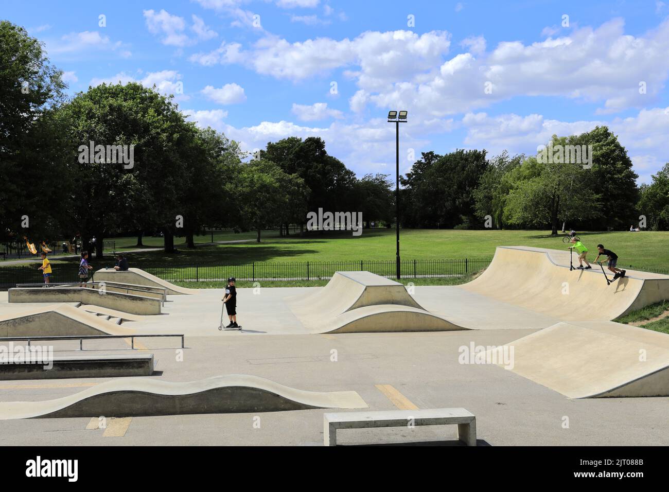 The skate park, March town; Cambridgeshire; England; UK Stock Photo - Alamy