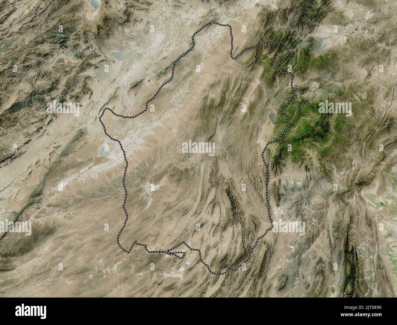 Paktika, province of Afghanistan. High resolution satellite map Stock ...