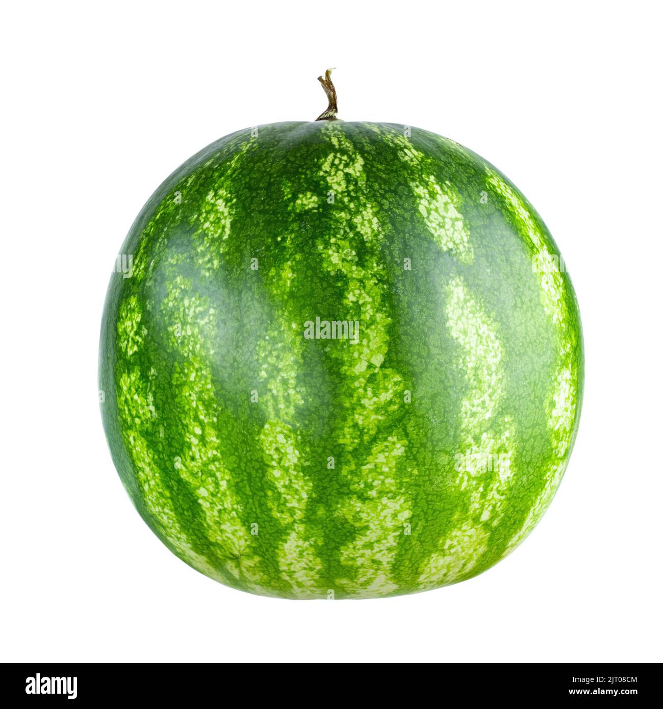 Single full watermelon isolated on white background. File contains ...