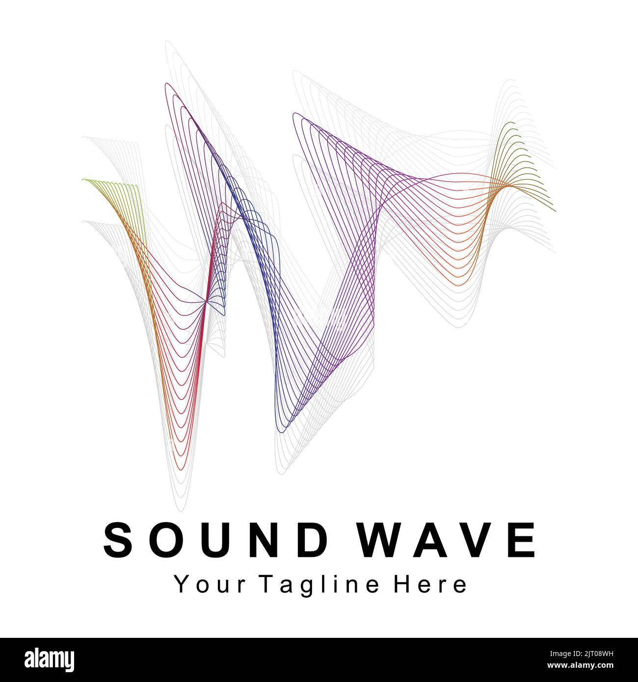 Sound waves disco party Cut Out Stock Images & Pictures - Alamy