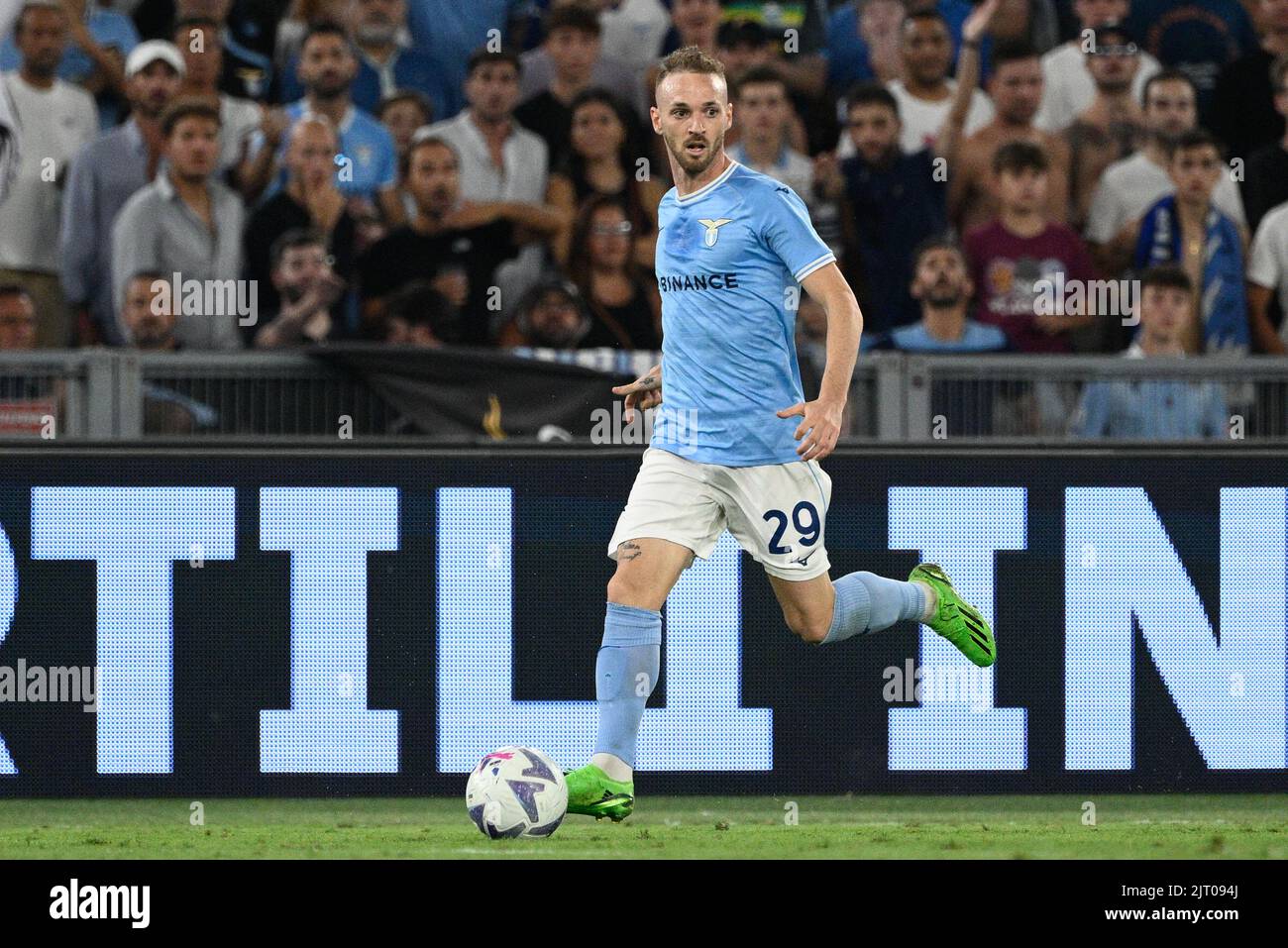 Manuel Lazzari (SS Lazio) during the Italian Football Championship League A 2022/2023 match ...